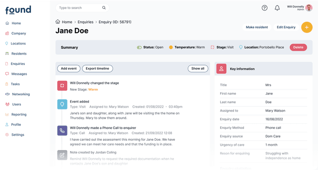Enquiry Management | Found CRM